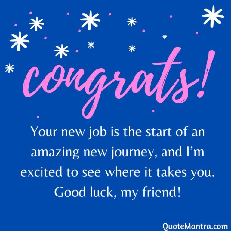 Best Wishes for New Job - QuoteMantra