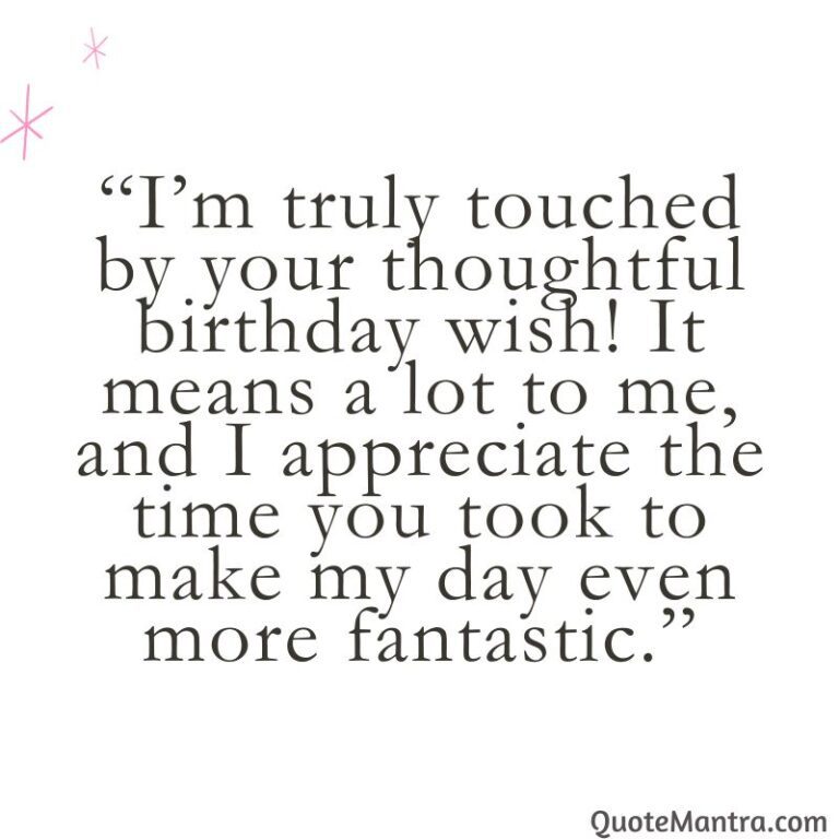 Birthday Wishes Reply Messages - QuoteMantra