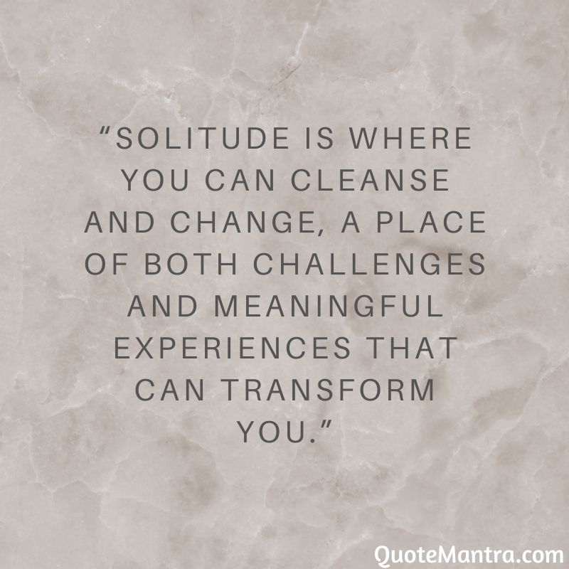 Solitude Quotes - QuoteMantra