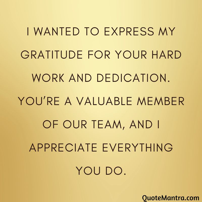 Thank You Message for Colleagues - QuoteMantra