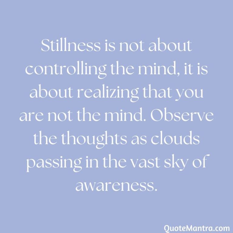 Stillness Quotes - QuoteMantra
