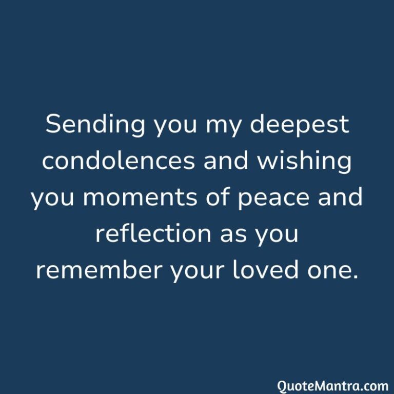 Condolence Messages - QuoteMantra