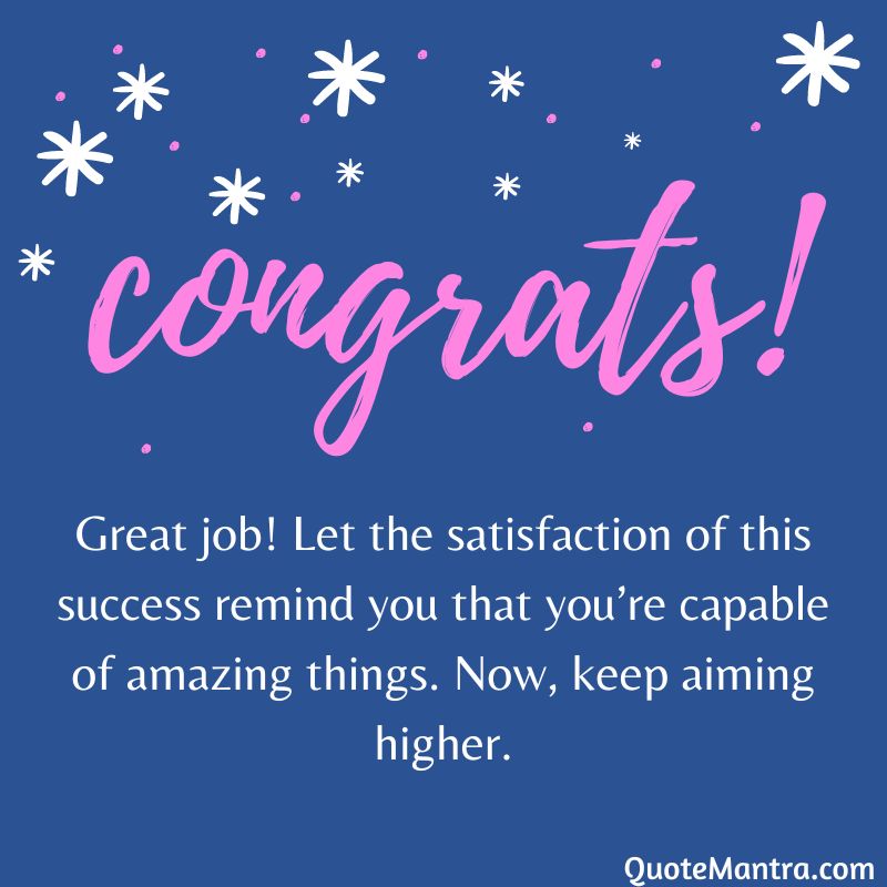 Congratulations on your Achievement - QuoteMantra