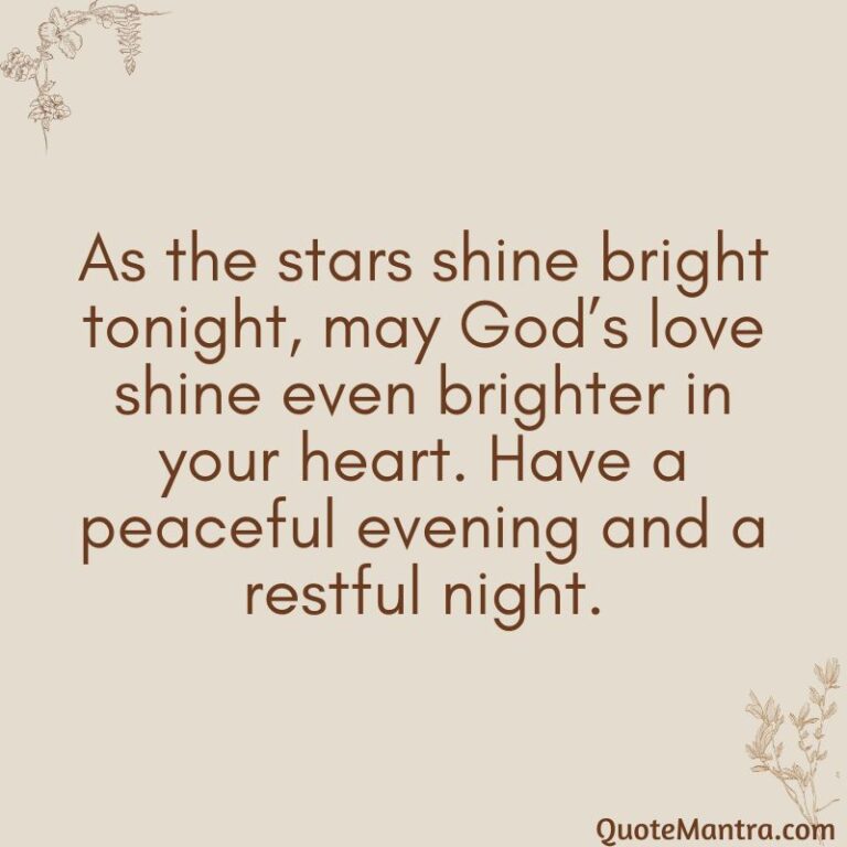 Good Evening Prayer Messages - QuoteMantra