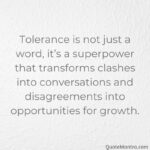 Tolerance Quotes - QuoteMantra