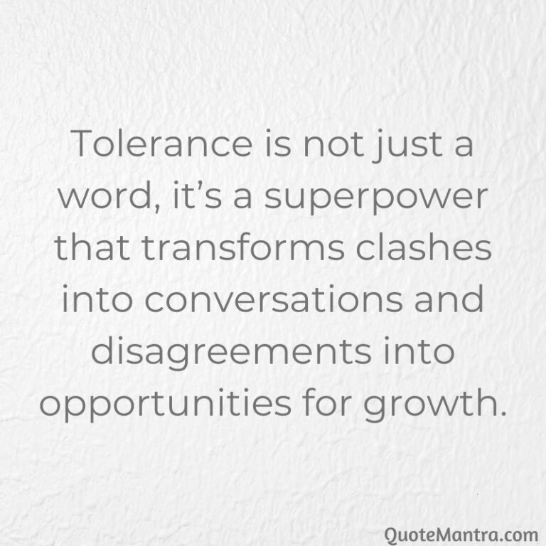 Tolerance Quotes - QuoteMantra