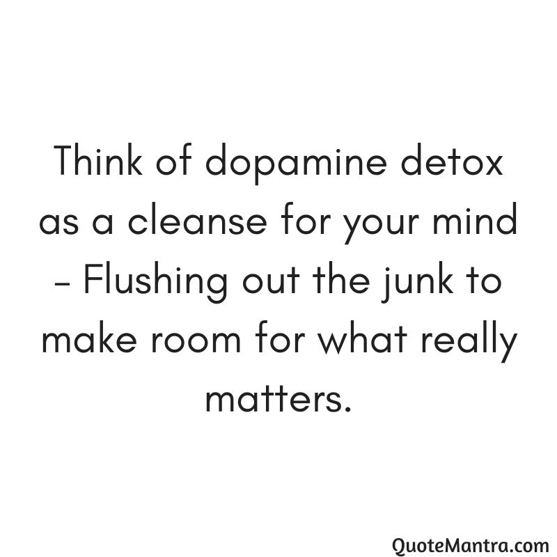 Dopamine Detox Quotes - QuoteMantra
