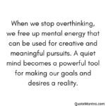 Stop Overthinking Quotes - QuoteMantra