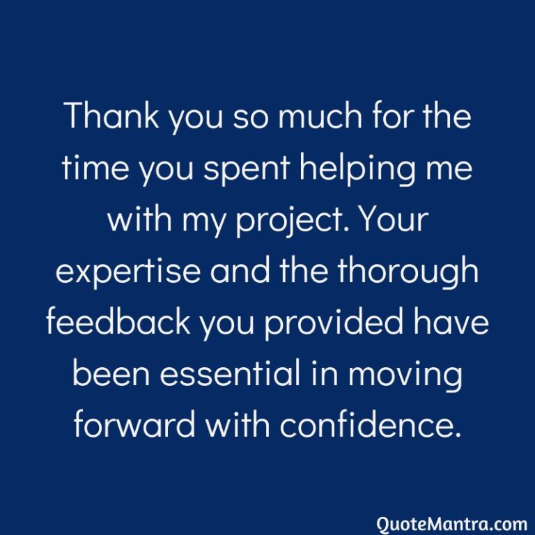 Thanking Someone for Their Time - QuoteMantra
